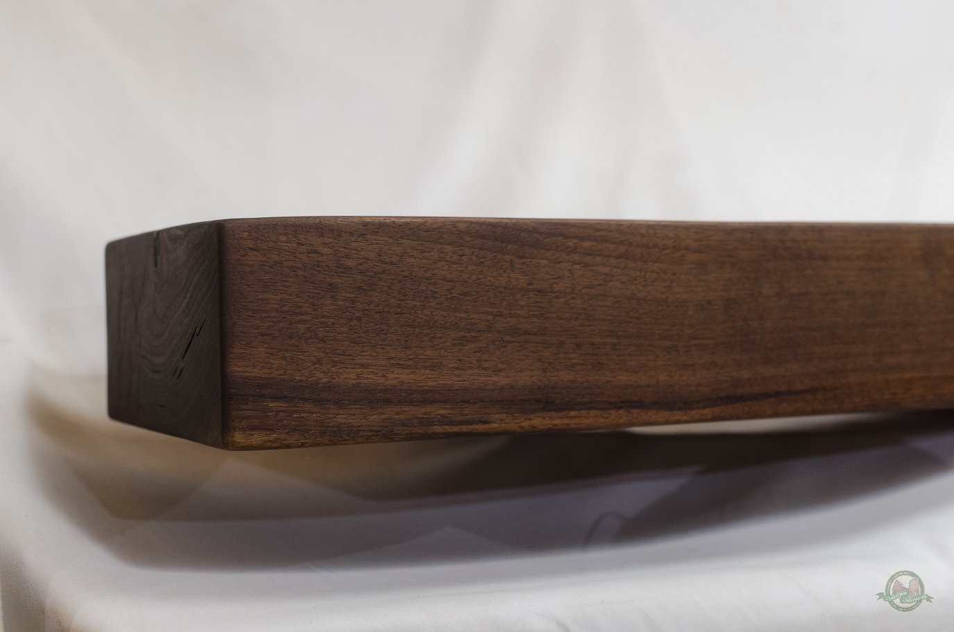 Solid Black Walnut Fireplace Mantel Shelf (PIMIENTOS) - Antique Woodworks