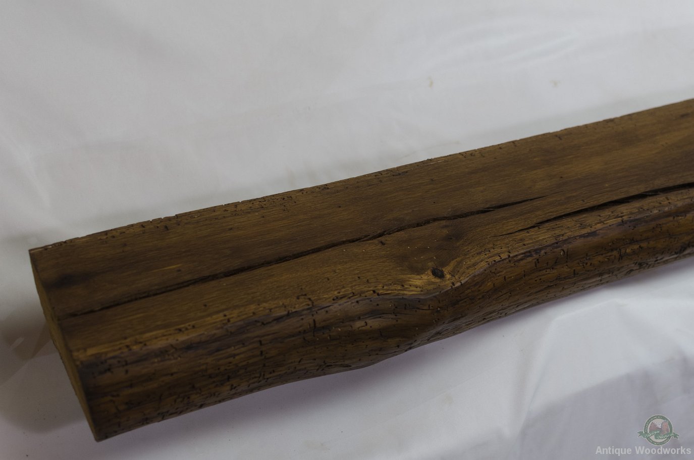 Hewn Log Mantel (HOT-DOG) - Antique Woodworks