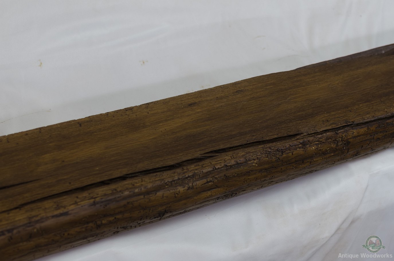 Hewn Log Mantel (HOT-DOG) - Antique Woodworks