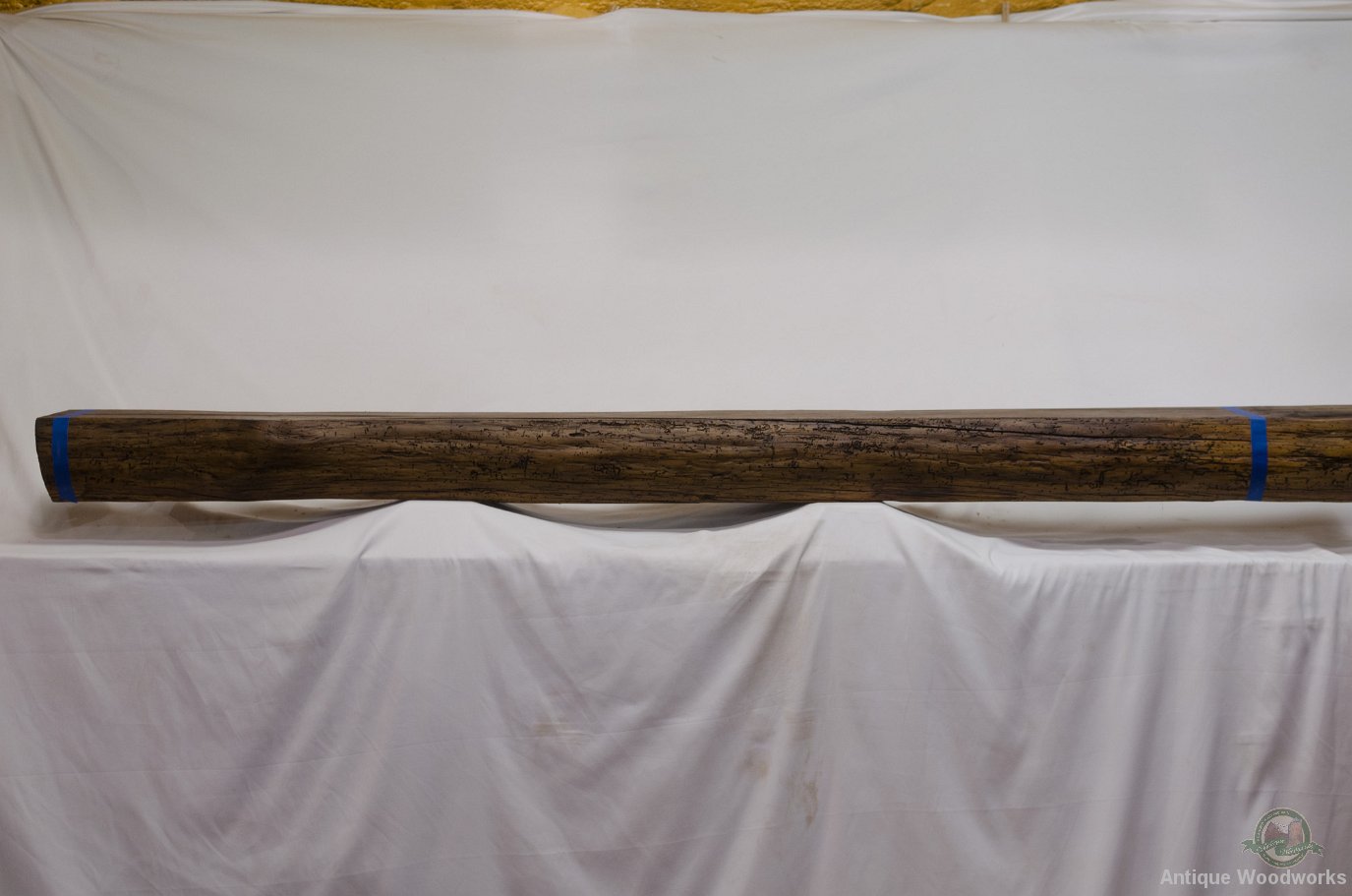 Hewn Log Mantel (HOT-DOG) - Antique Woodworks