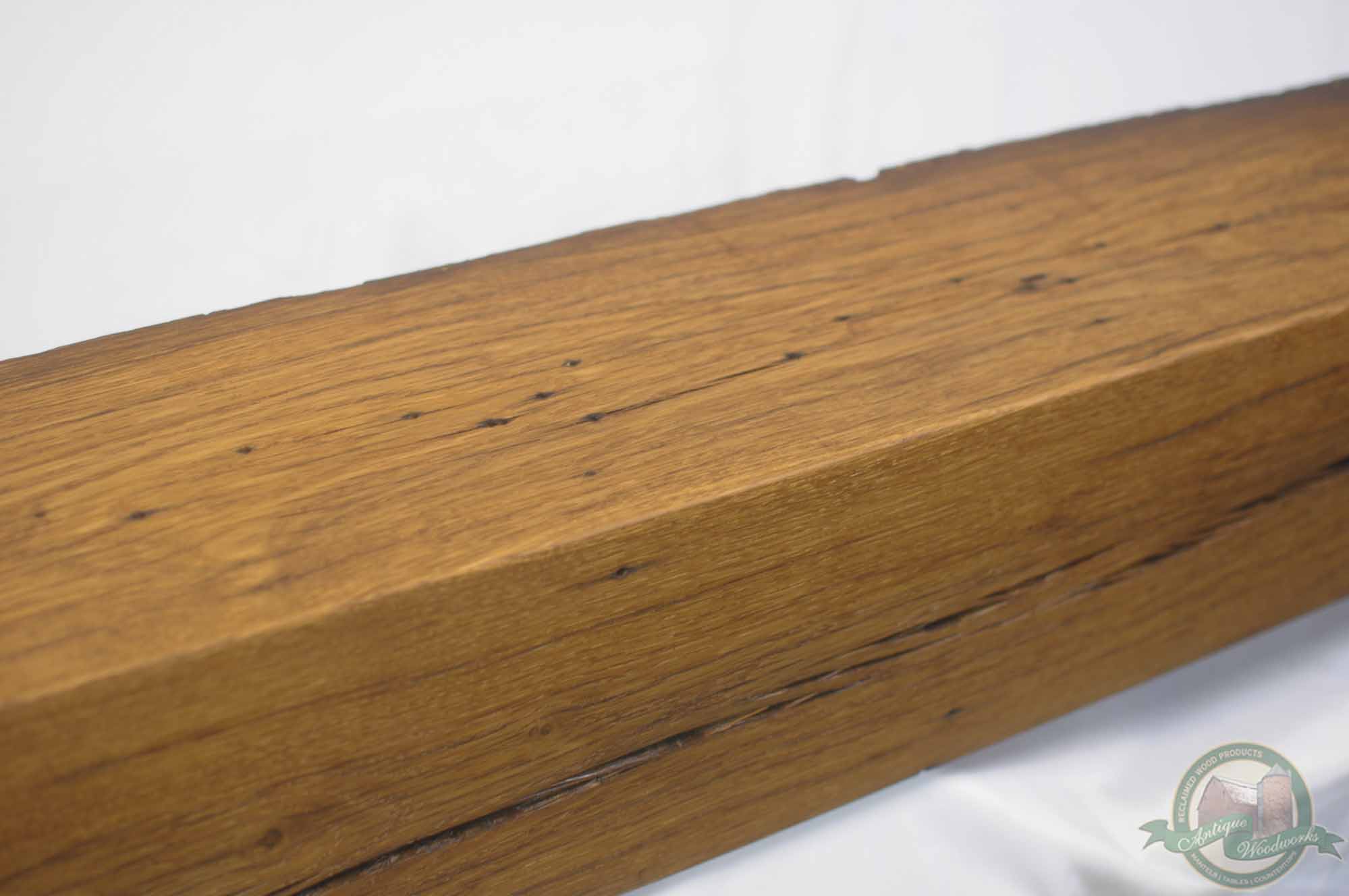 Cracked Face Solid White Oak Reclaimed Mantel (ENGINE-COAL) - Antique ...