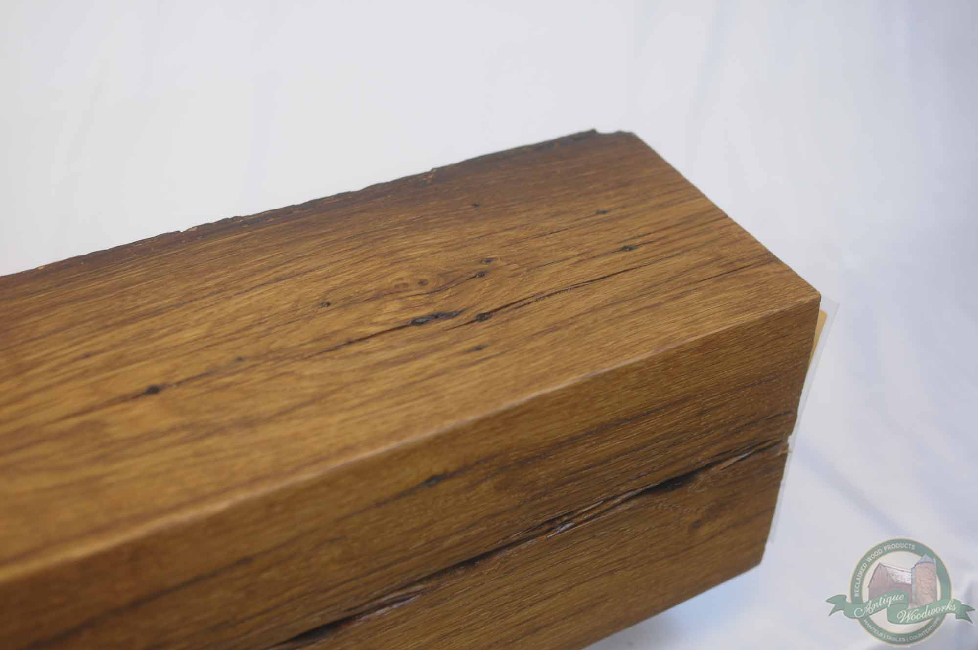 Cracked Face Solid White Oak Reclaimed Mantel (ENGINE-COAL) - Antique ...