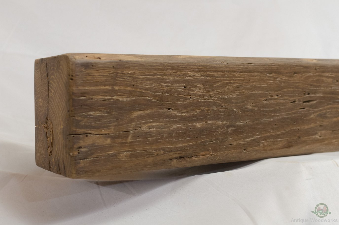 Rustic Timber Mantel (WHITE OWL) - Antique Woodworks