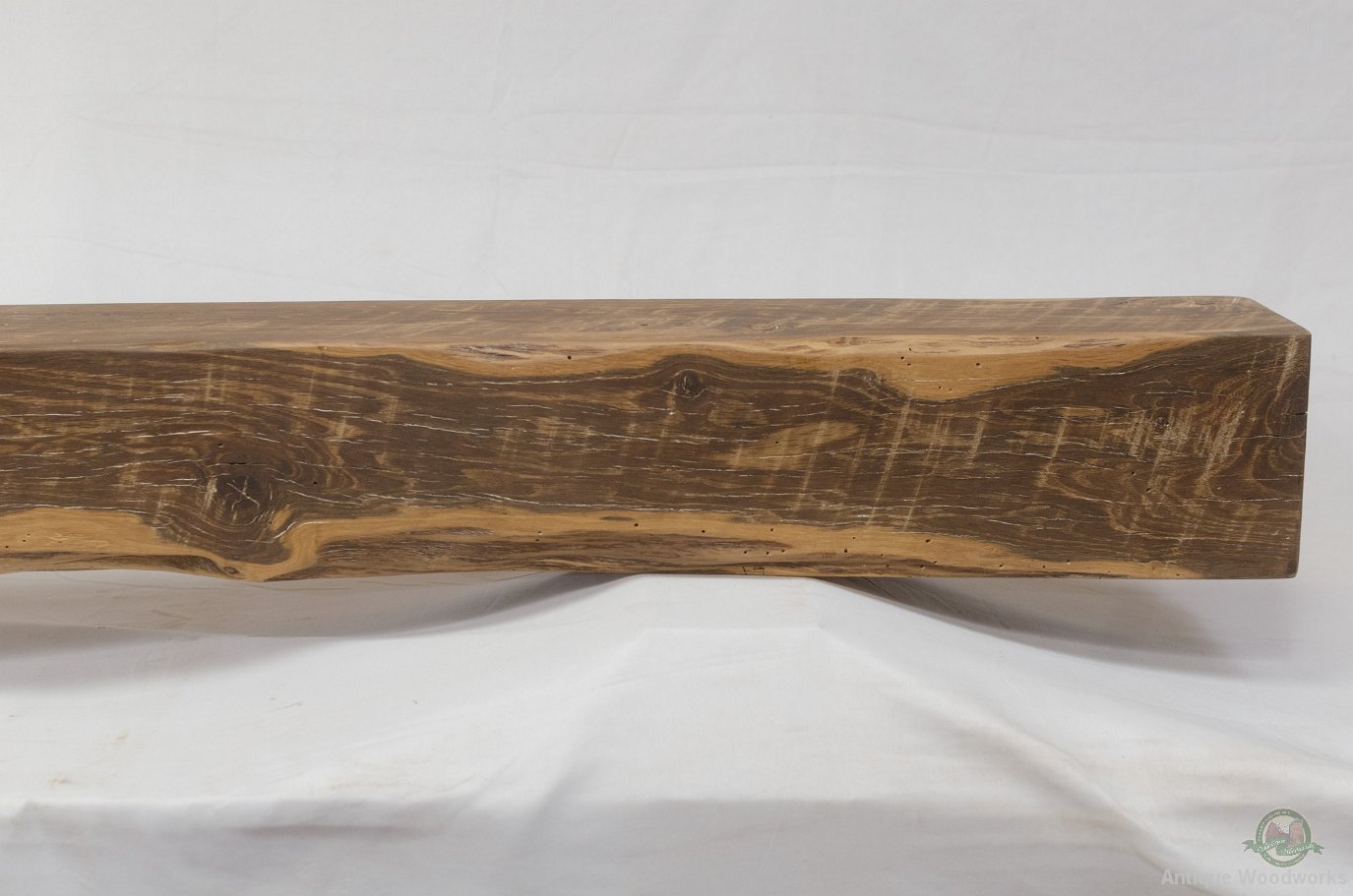 Rustic Timber Mantel (WHITE OWL) - Antique Woodworks