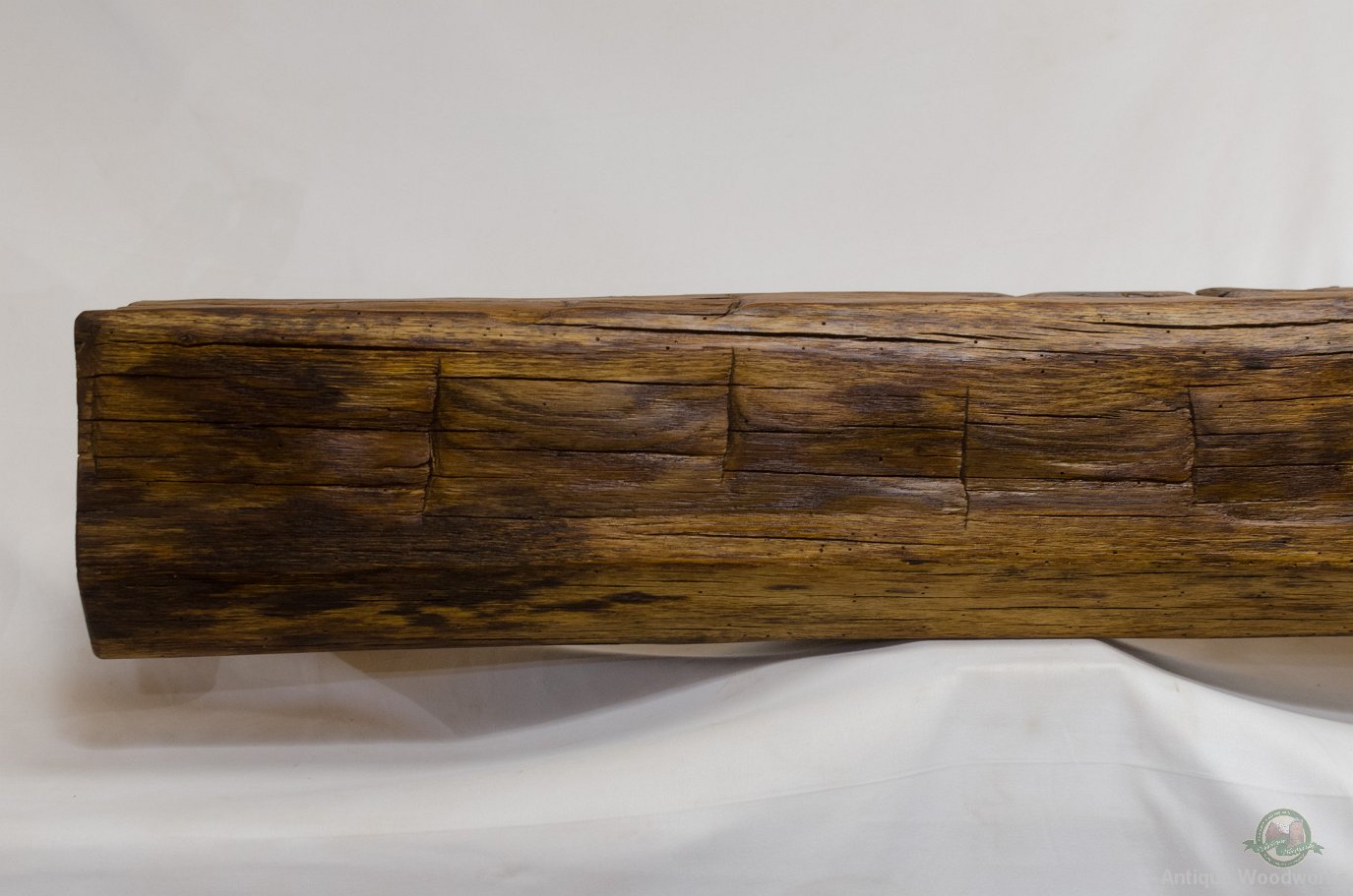 Rustic Wood Mantel (BLUE LABEL KETCHUP) - Antique Woodworks