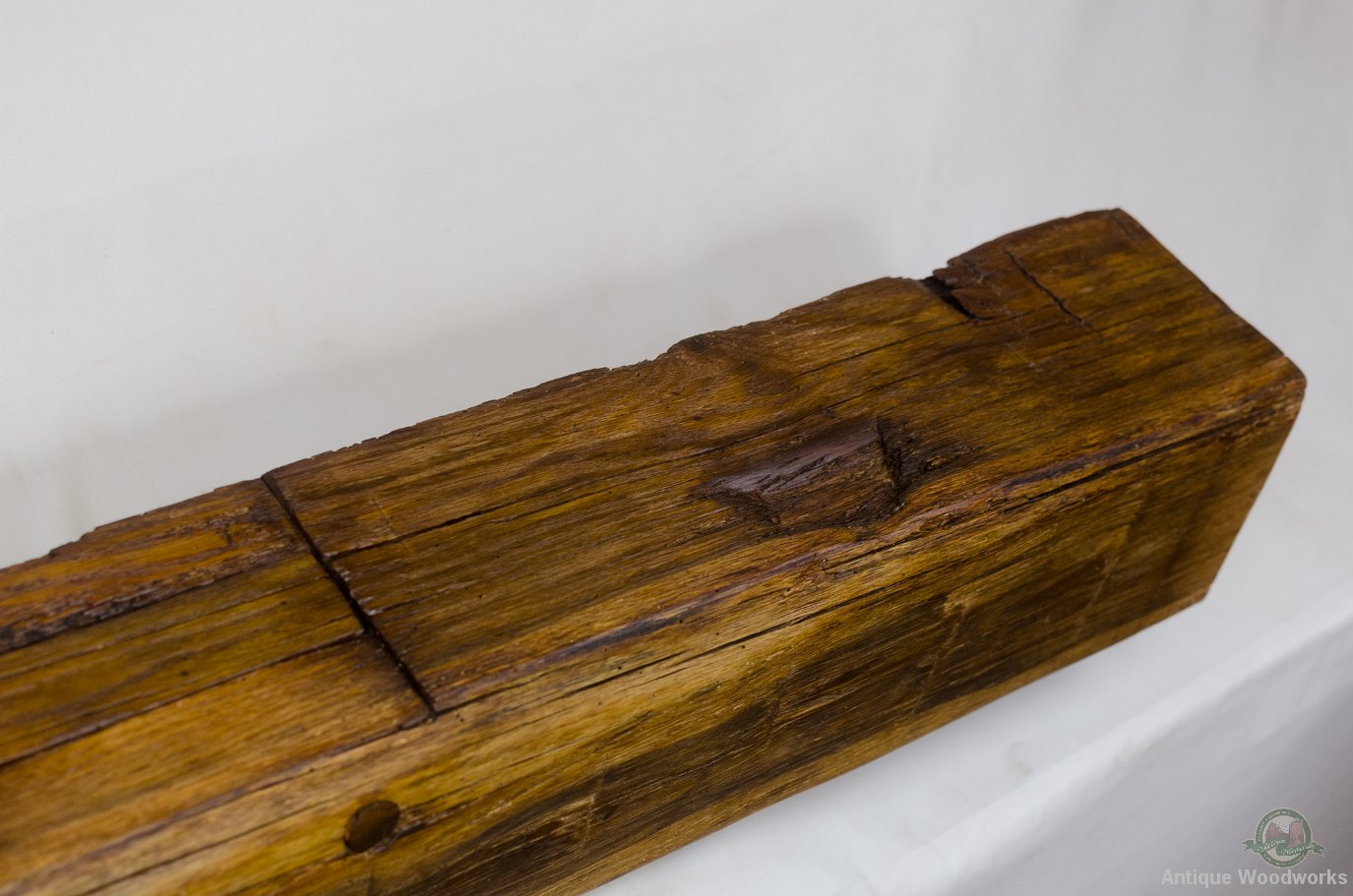 Rustic Wood Mantel (BLUE LABEL KETCHUP) - Antique Woodworks